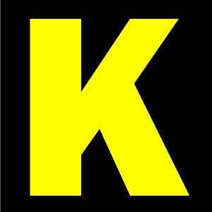 Art – Yellow Letter K